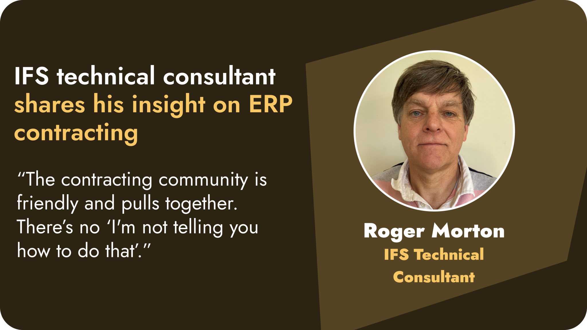 IFS technical consultant shares his insight on ERP contracting - Gtech ...