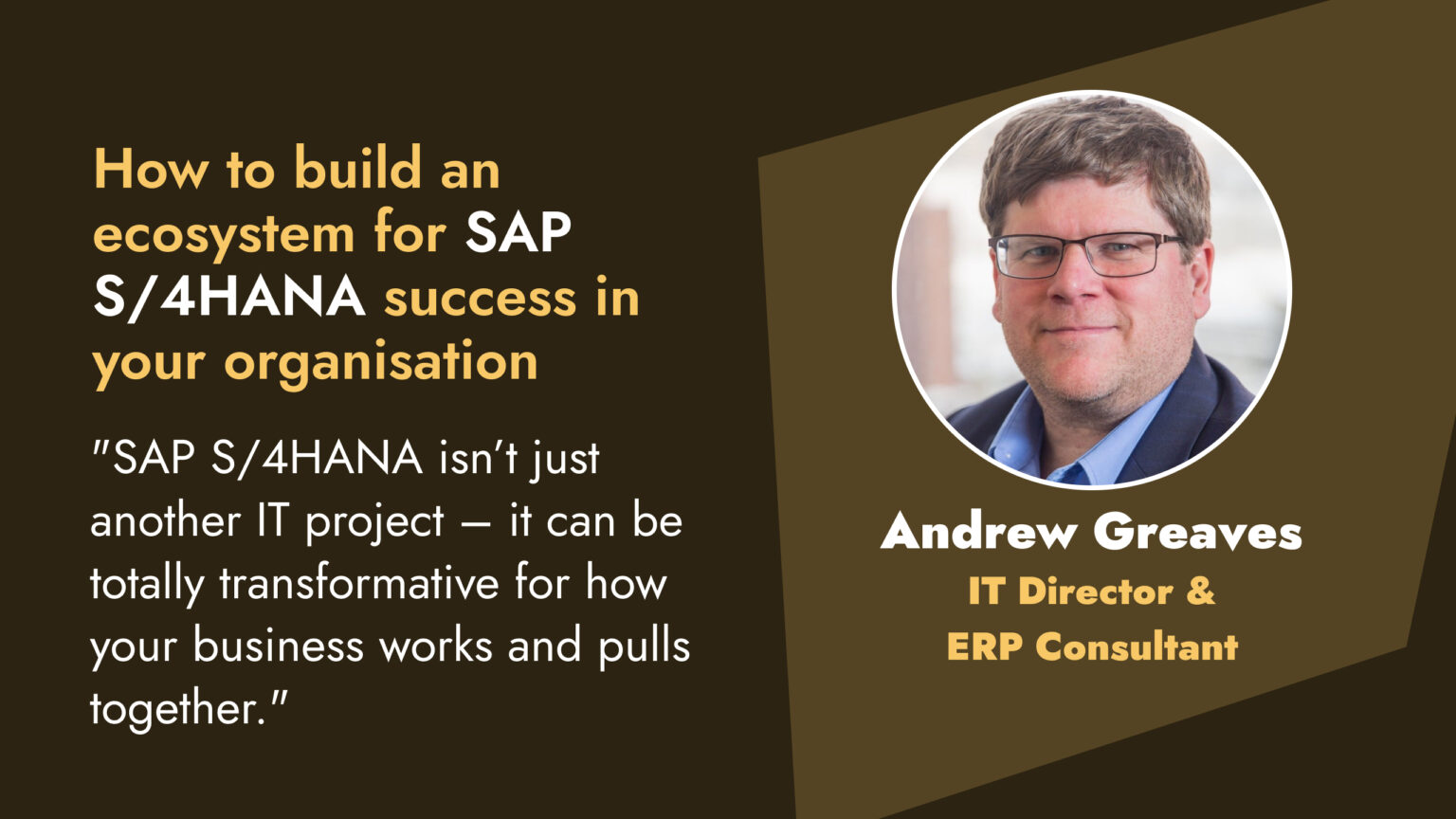 How to build an ecosystem for SAP S/4HANA success in your organisation ...